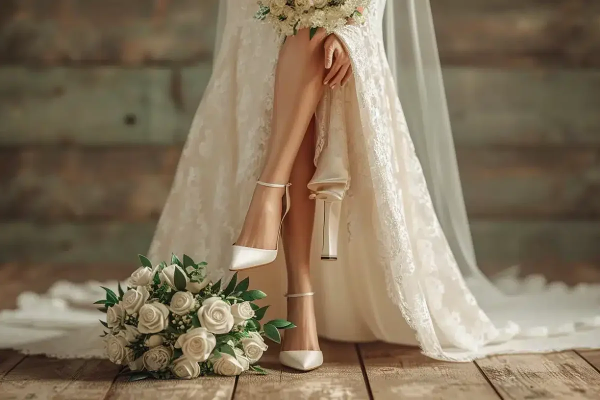Escarpins de mariée : l'élégance intemporelle pour vos pieds